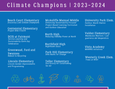 Congratulations to DPS’ First Climate Champions! | Sustainability